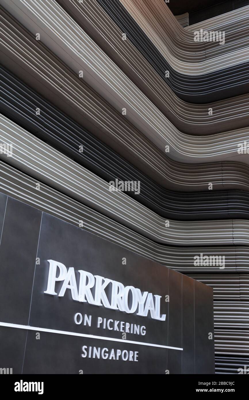 Singapore park royal hotel architecture Banque de photographies et d ...