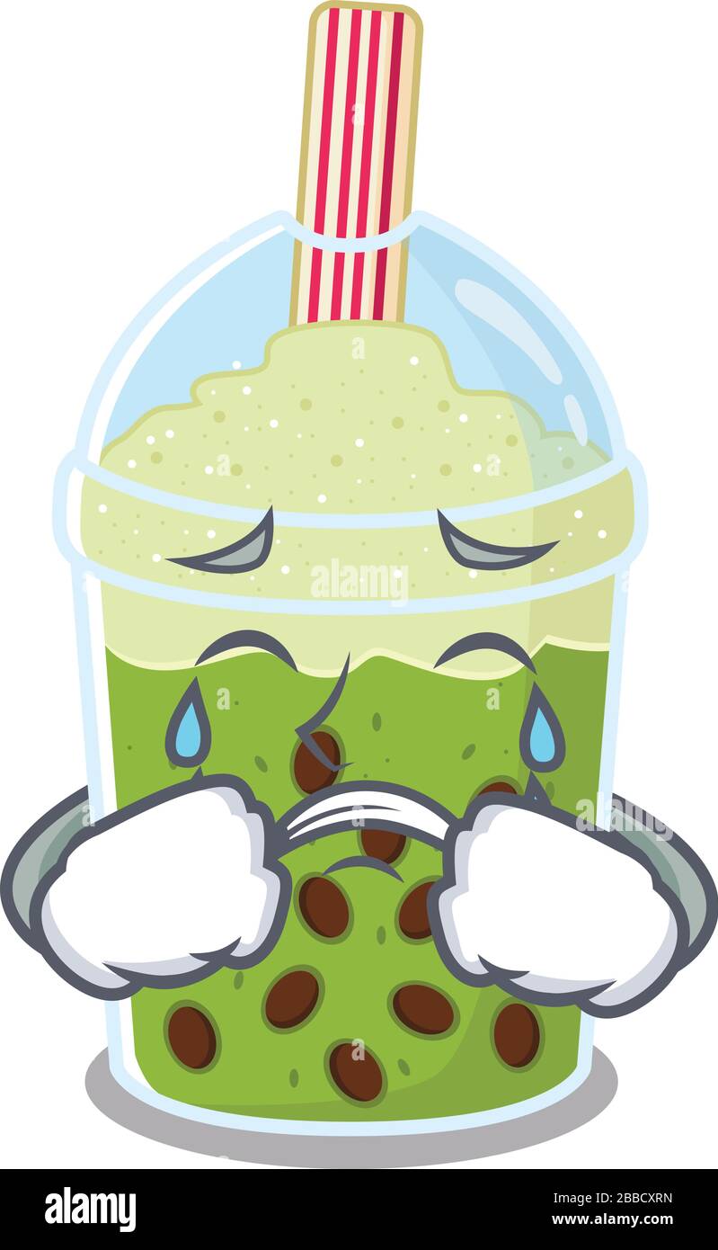 Un matcha à motif boule de thé et dessin animé style mascotte Image ...