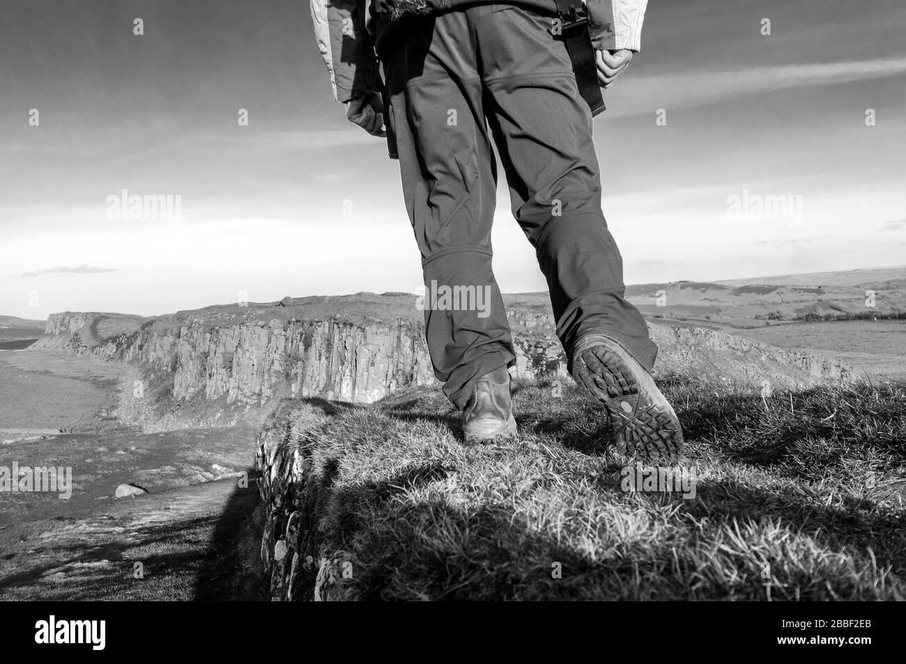 Hadrians steel rigg Banque d'images noir et blanc - Alamy