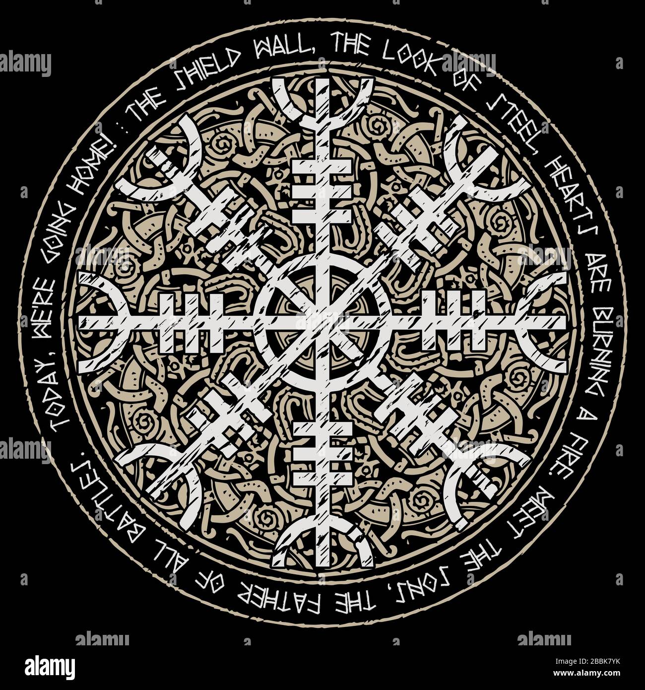 Le heaume de la terreur symbole viking Banque d'images vectorielles - Alamy