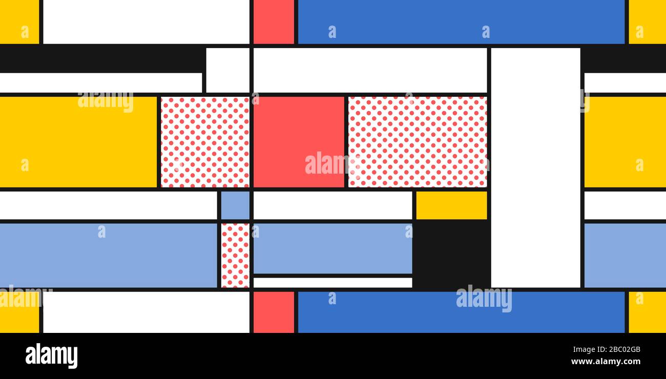 Modèle simple et moderne - seamless texture en style Mondrian. Pour la ...