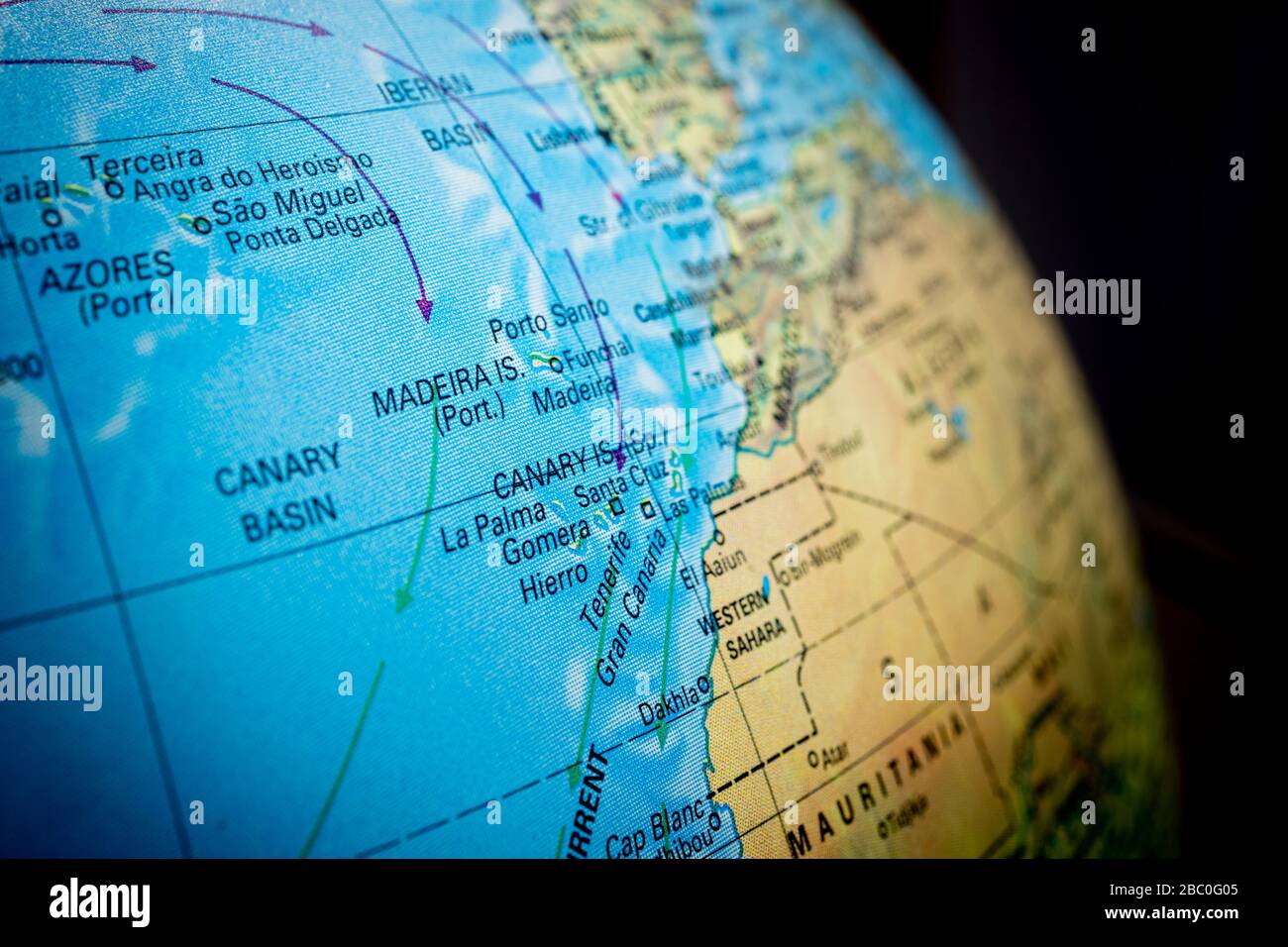 Carte des iles canaries Banque de photographies et d’images à haute ...