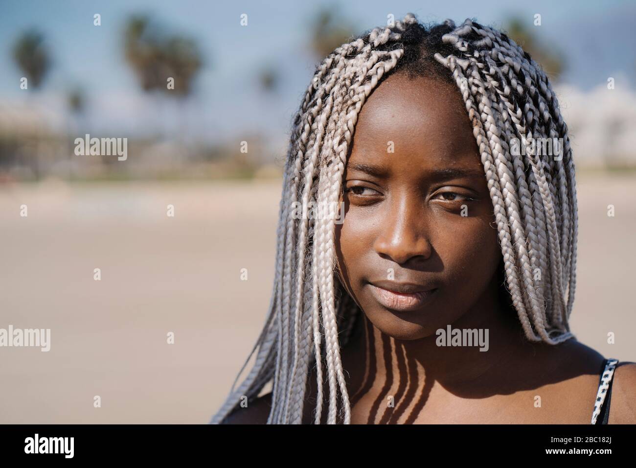 Tresses Portrait Fille Adolescente Banque De Photographies Et Dimages