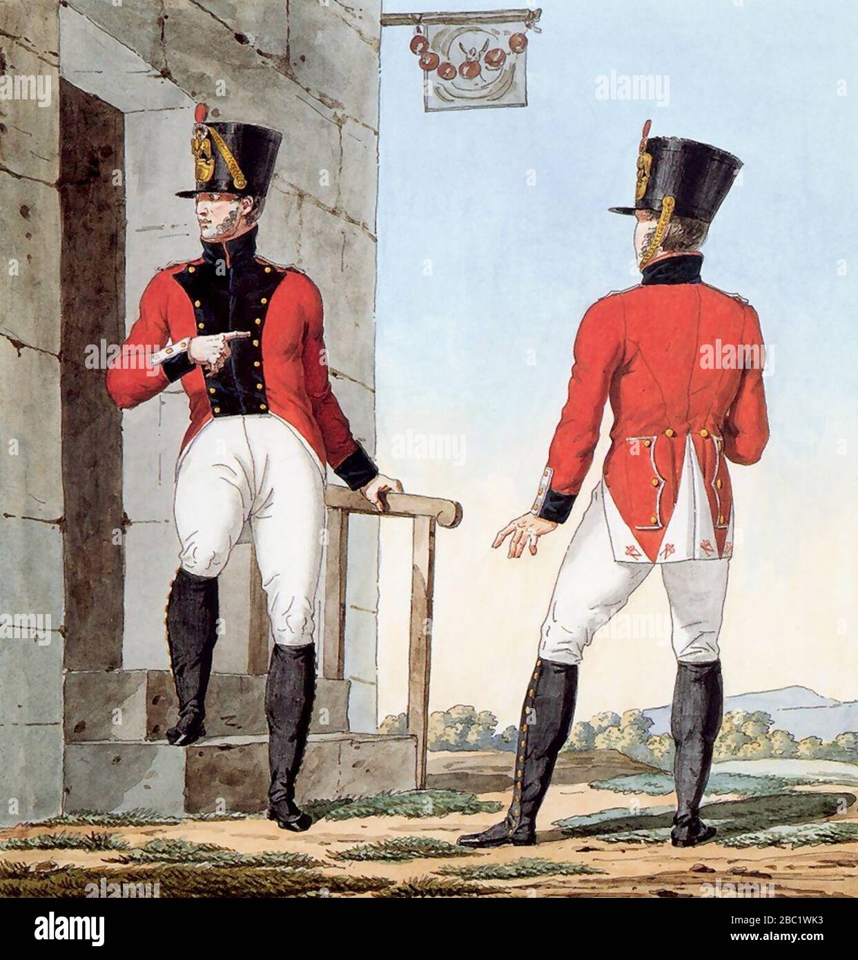 Grande Armée - 2ème Régiment d'infanterie suisse Photo Stock - Alamy