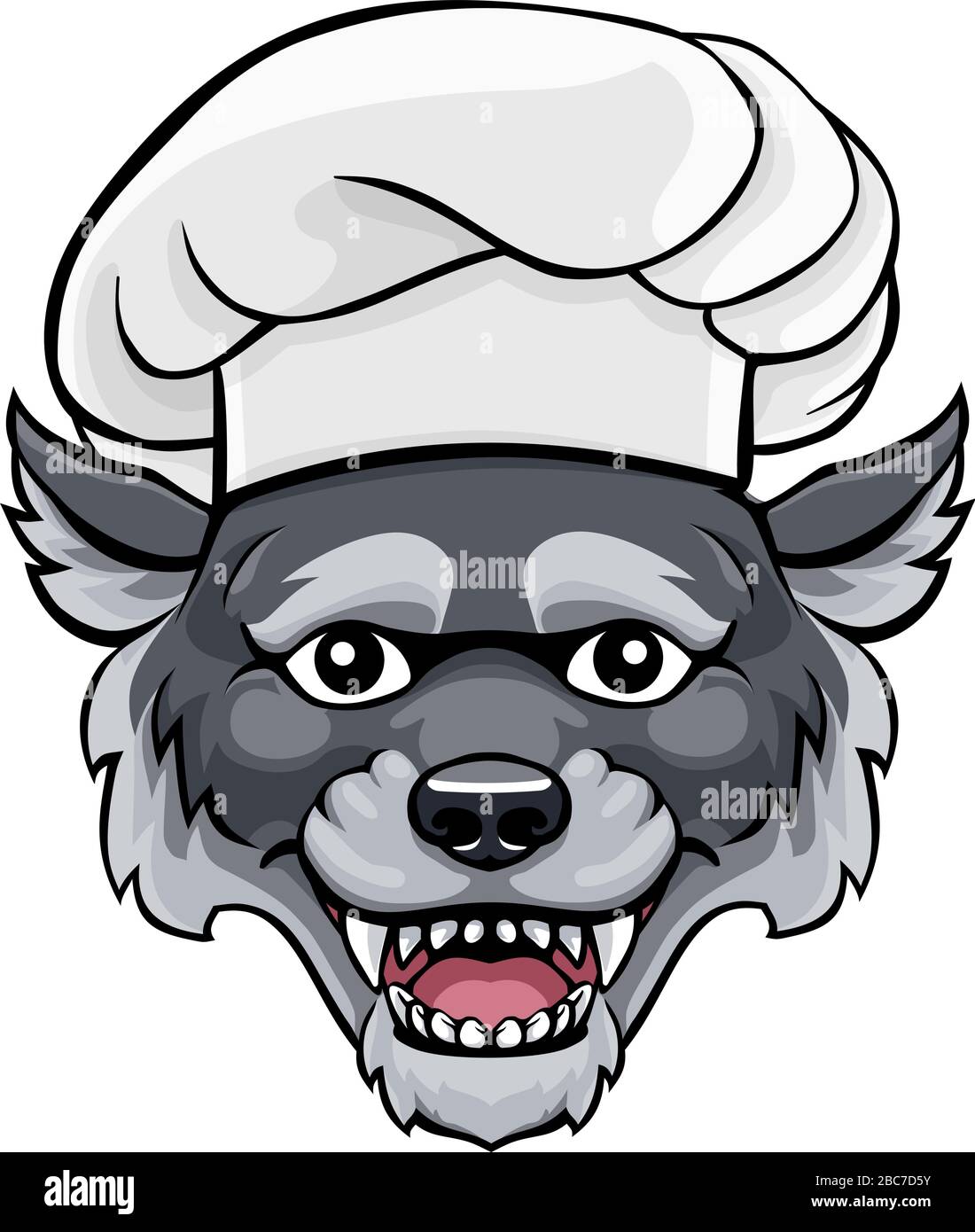 Wolf character Banque d'images vectorielles - Alamy