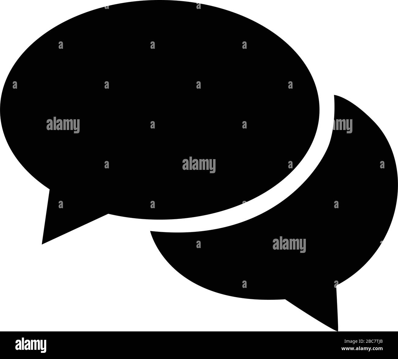 Bubble communication dialog pictogram vector Banque d'images détourées ...