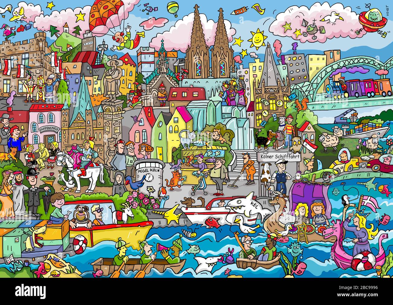 Objet caché, Cologne Photo Stock - Alamy