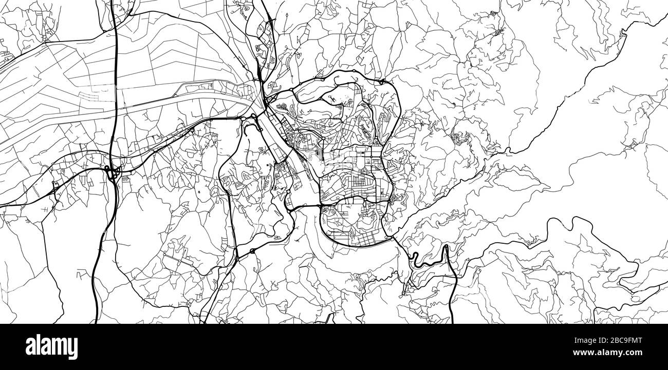 Coimbra area map Banque d'images vectorielles - Alamy