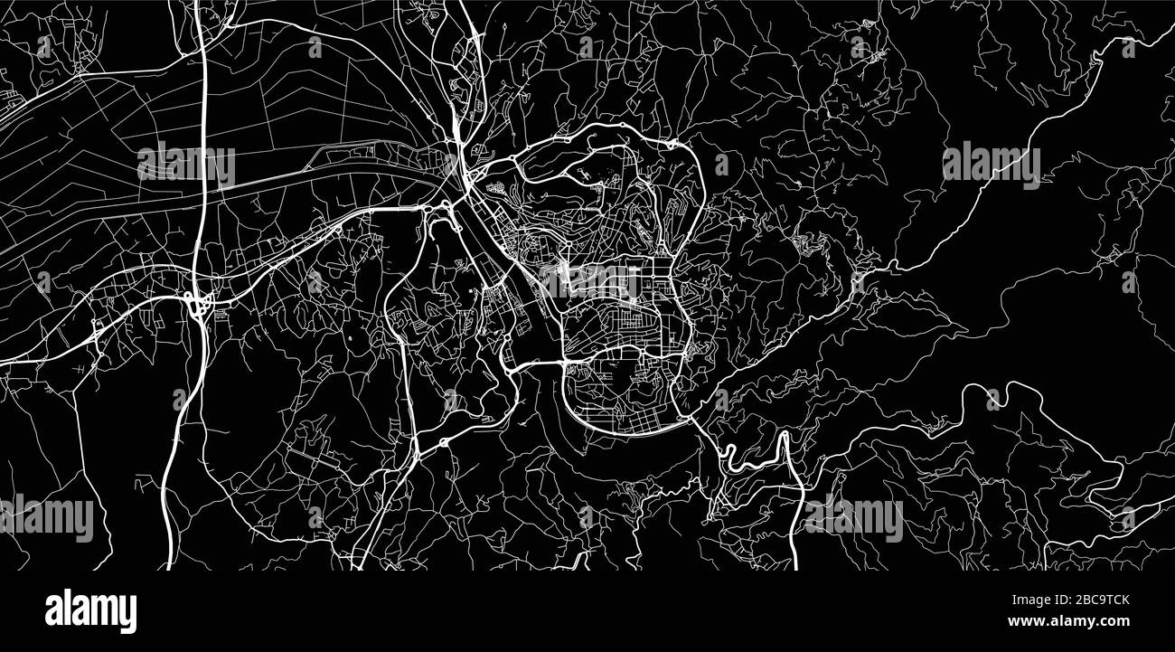 Mapa vectorial de coimbra Banque de photographies et d’images à haute ...