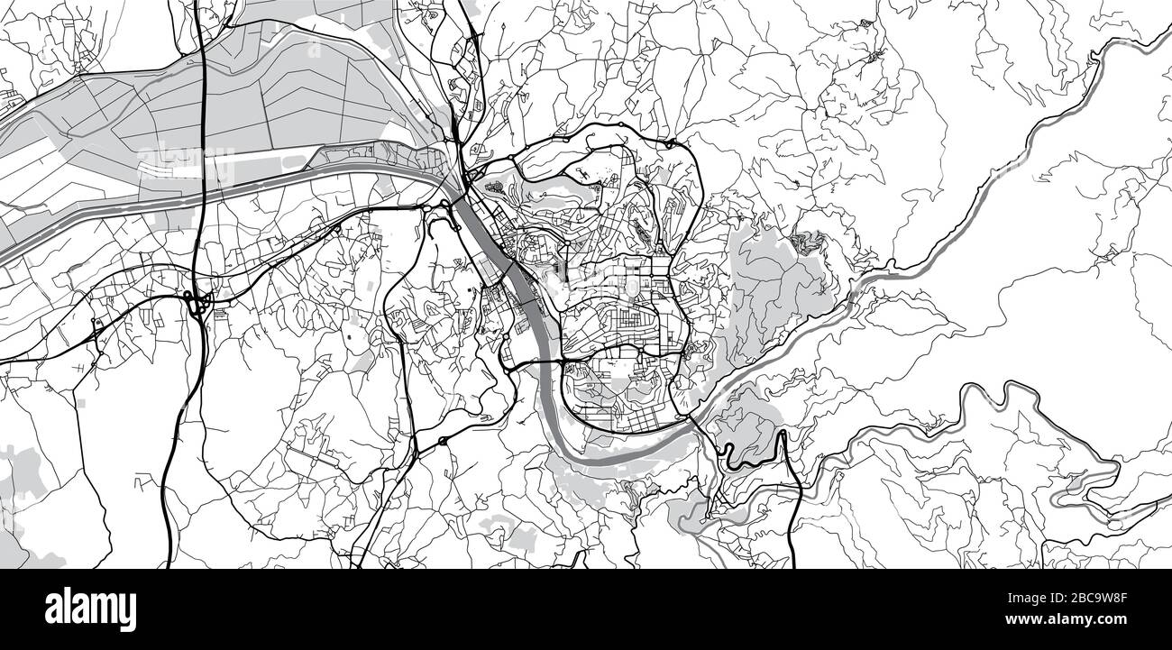 Mapa vectorial de coimbra Banque de photographies et d’images à haute ...