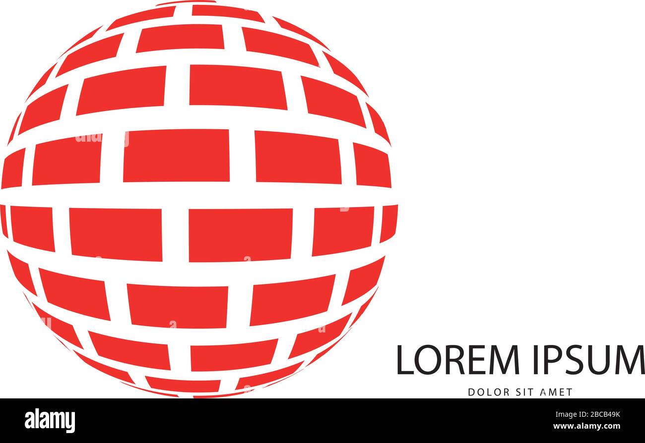 Logo rouge abstrait en format vectoriel. Peut être utilisé dans la ...