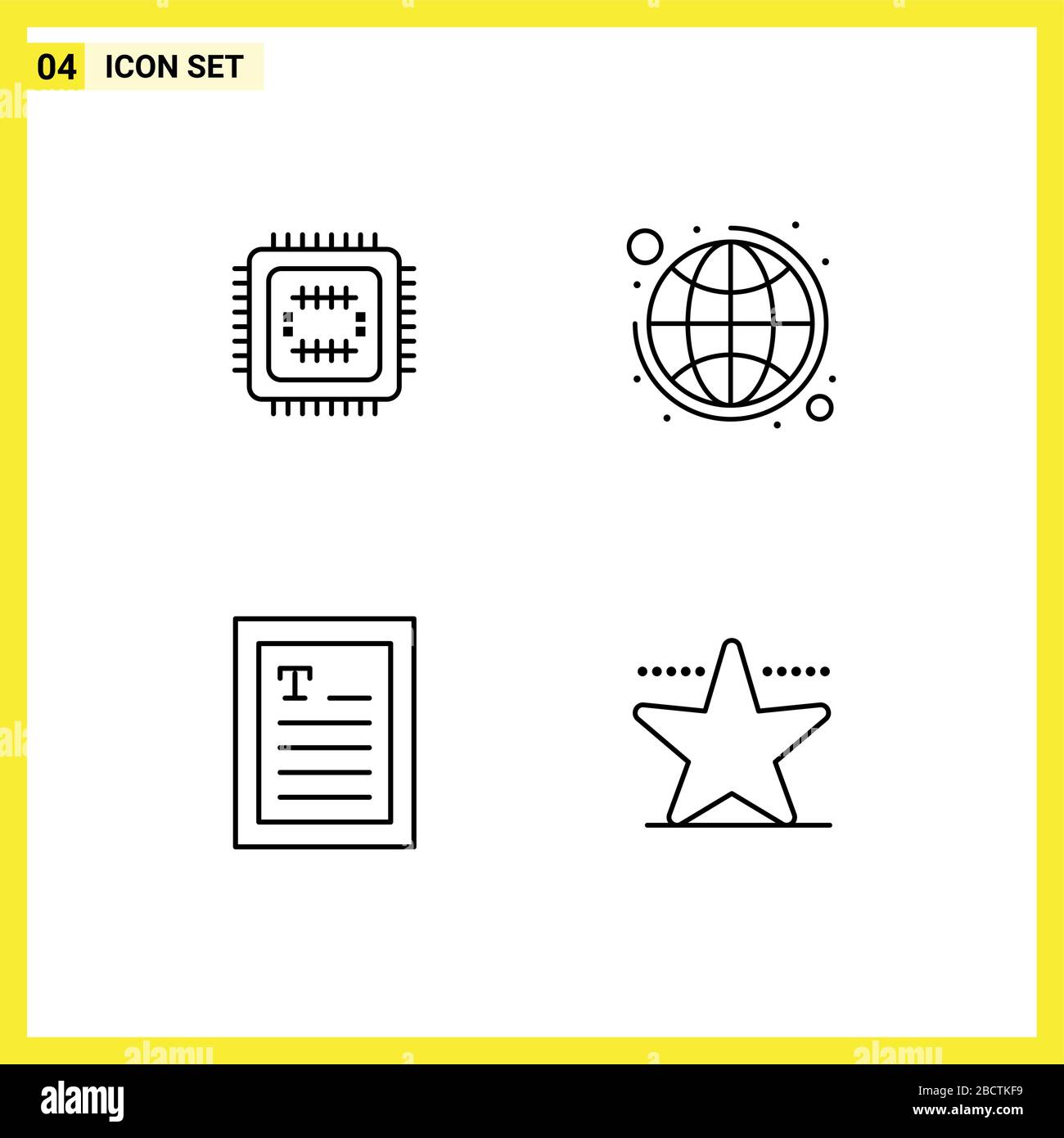 Jeu de 4 pictogrammes simples couleurs plates du système, des mains, du ...