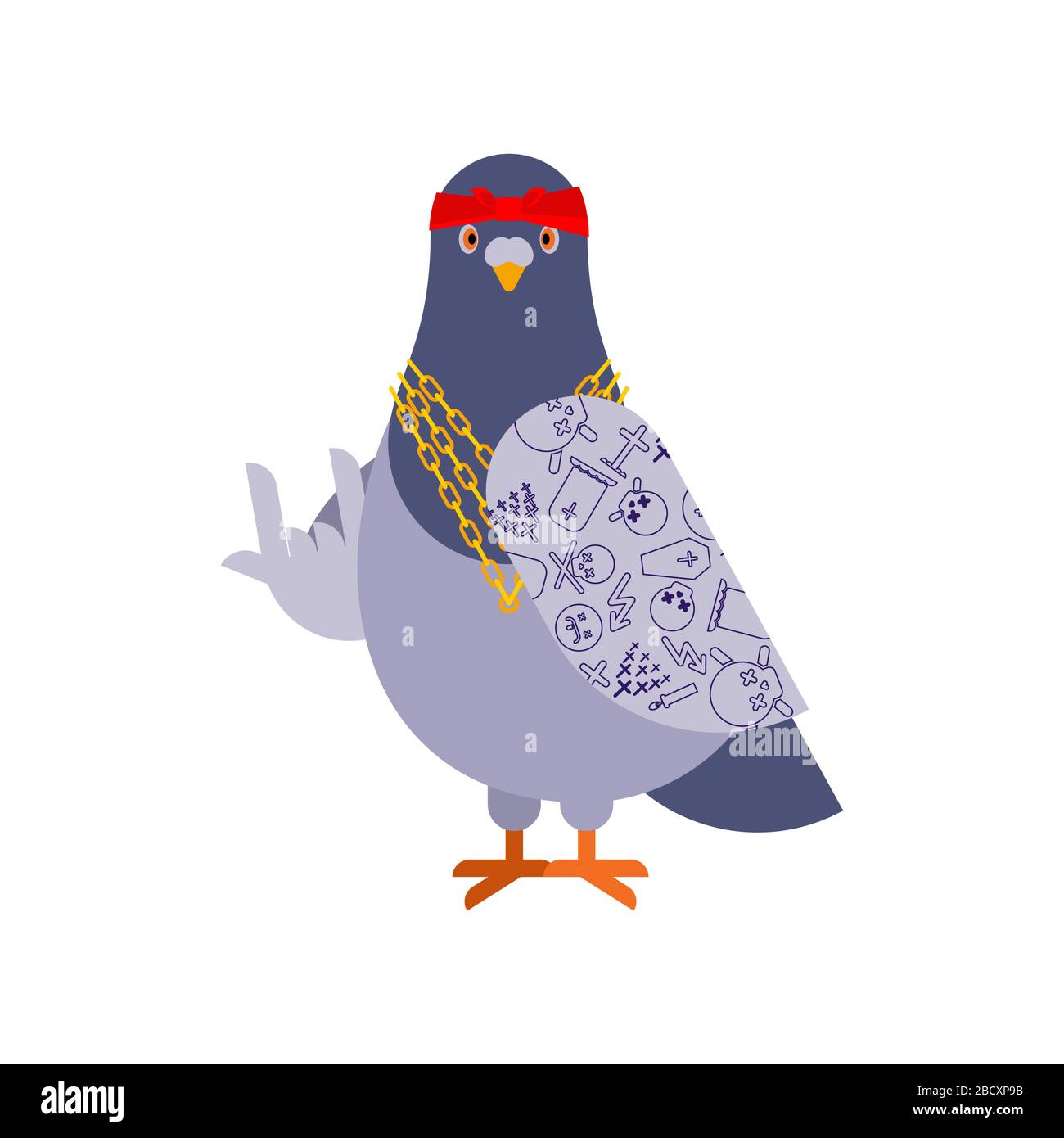 Pigeon face Banque d'images détourées - Alamy
