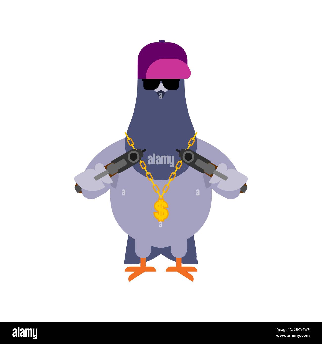 Pigeon face Banque d'images détourées - Alamy