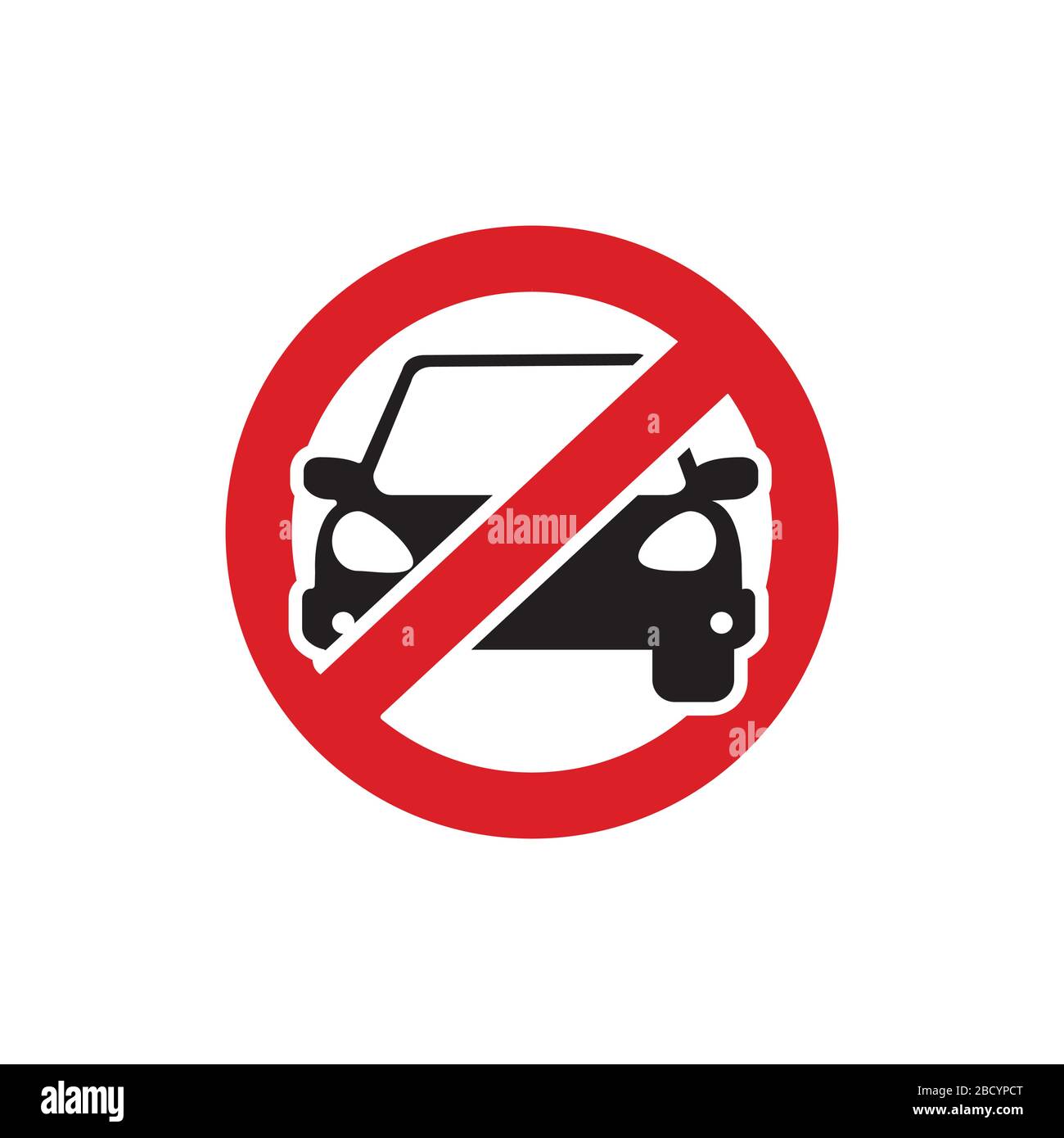 icône voiture (interdite Image Vectorielle Stock - Alamy