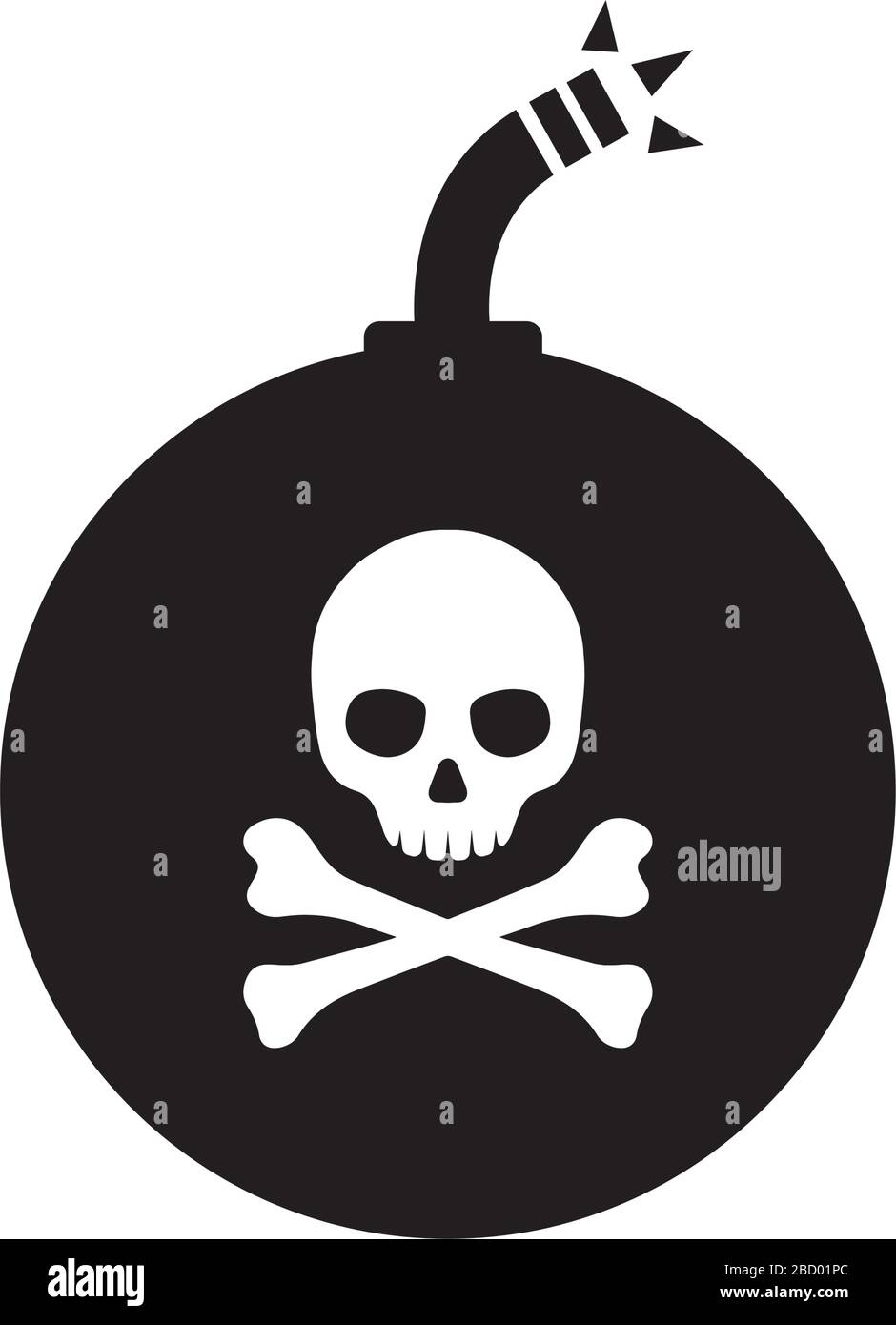 Pictogramme de danger Banque d'images noir et blanc - Alamy