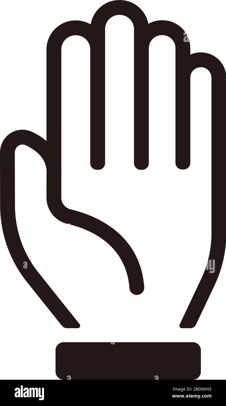 Raise hand clipart Banque d'images vectorielles - Alamy