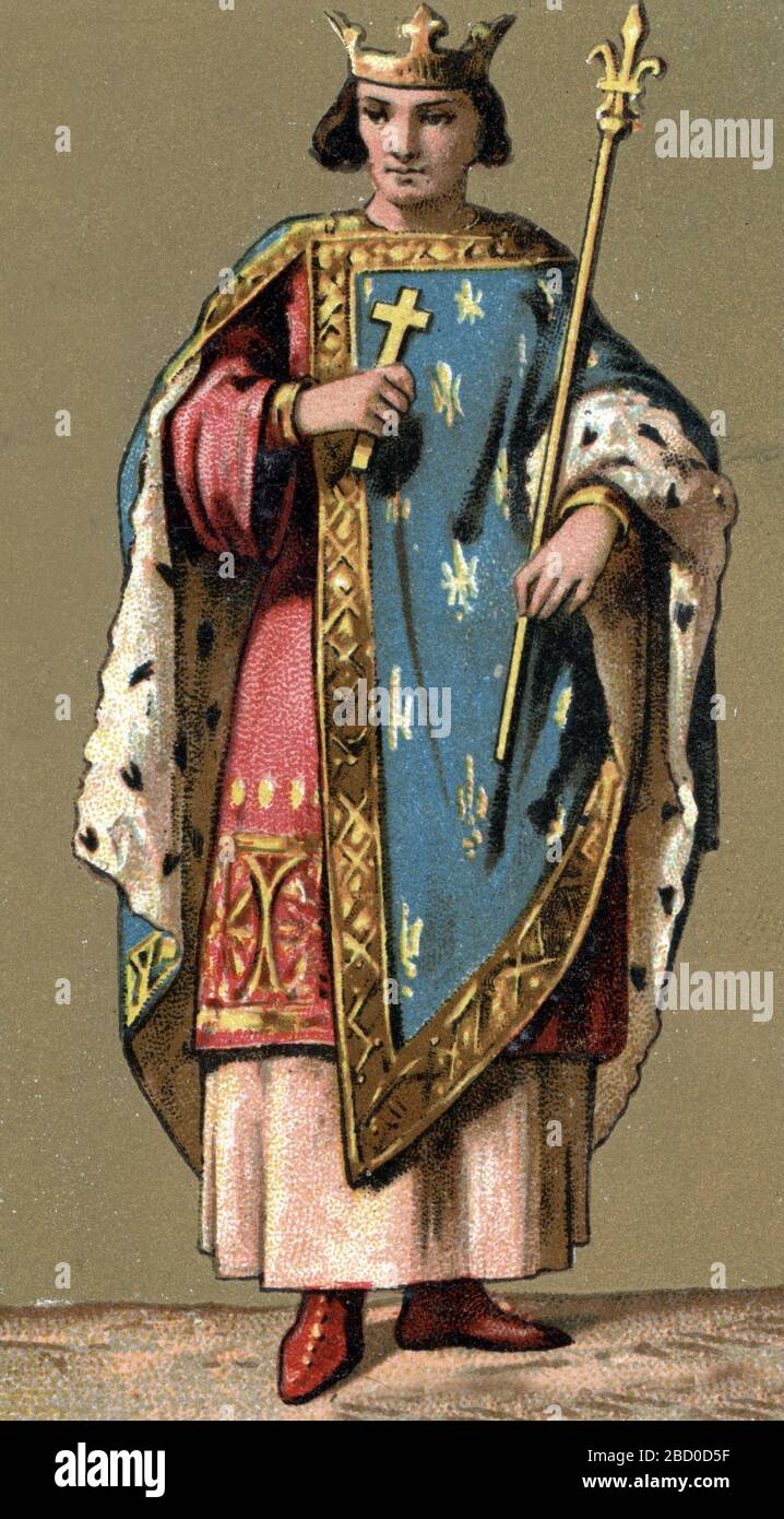 Portrait de Saint Louis (Saint-Louis) Louis IX (1214-1270 ...