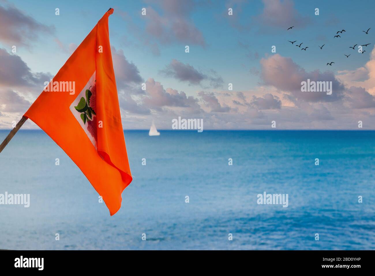 Drapeau bleu orange bleu Banque de photographies et d’images à haute ...