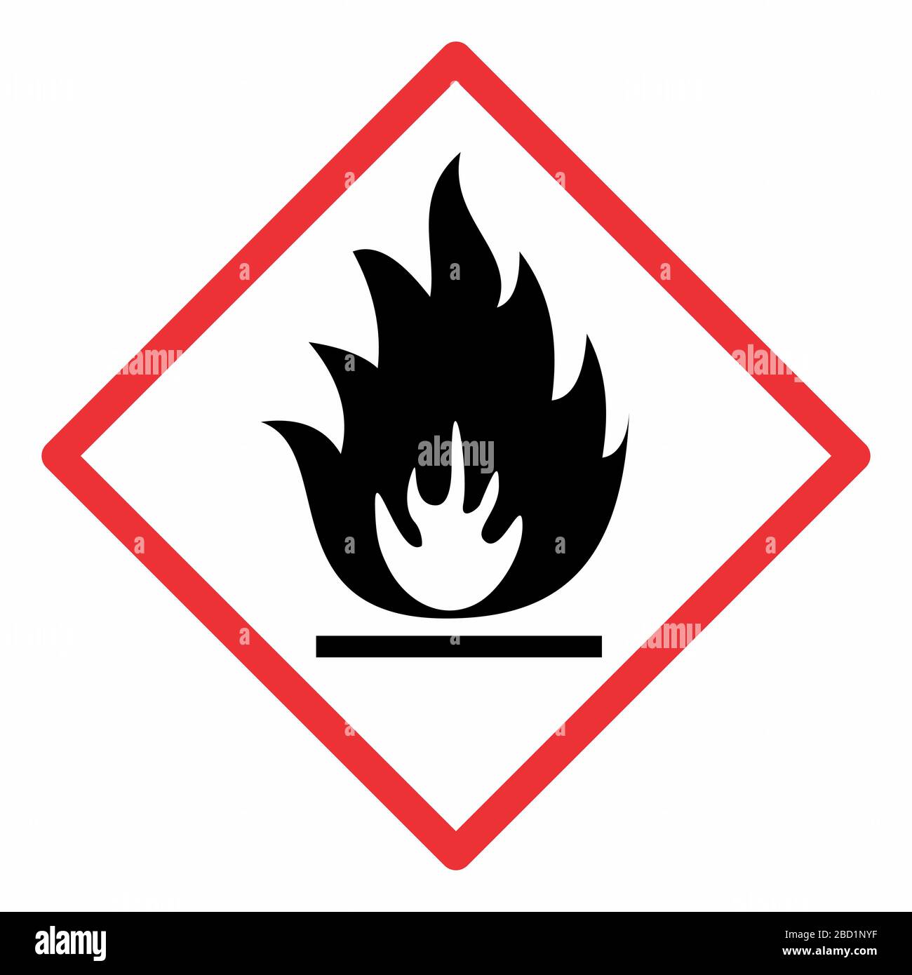 Flammable symbol Banque d'images vectorielles - Alamy