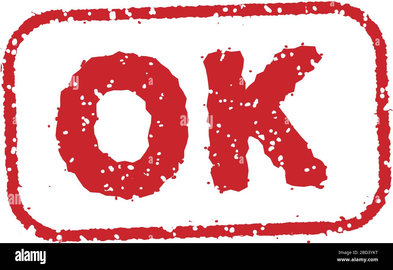 Icone ok Banque d'images vectorielles - Alamy