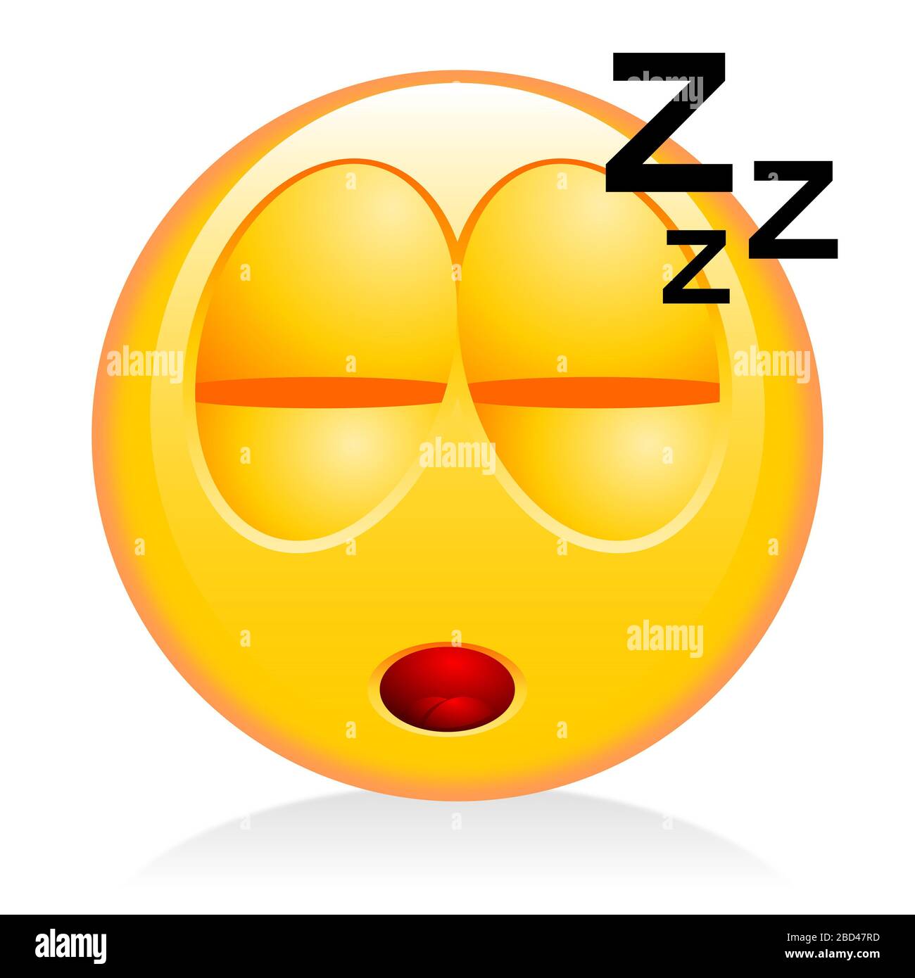 Émotiji, émoticône - dormir Photo Stock - Alamy