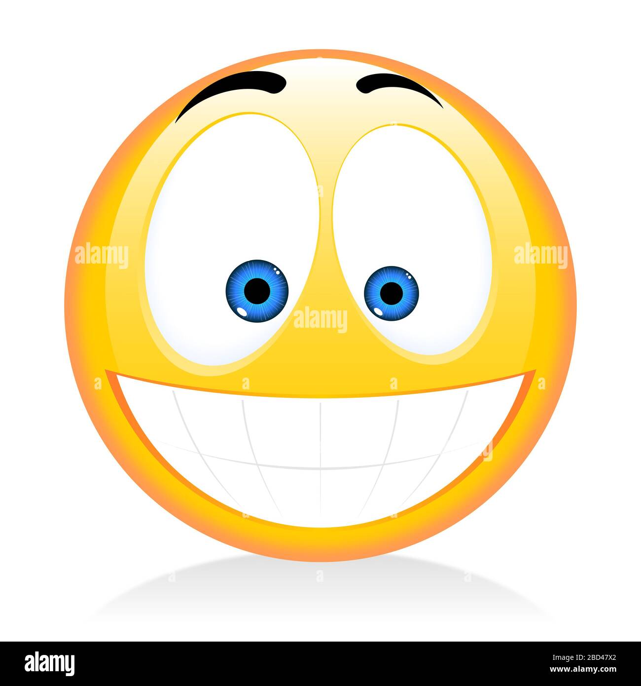 Happy emoji emoticon smiley face Banque de photographies et d’images à ...