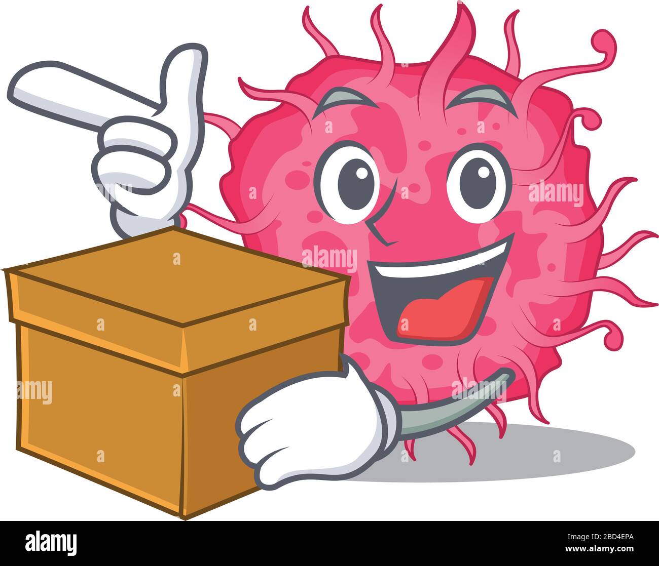 Une image du concept de dessin animé de bactéries pathogènes contenant ...