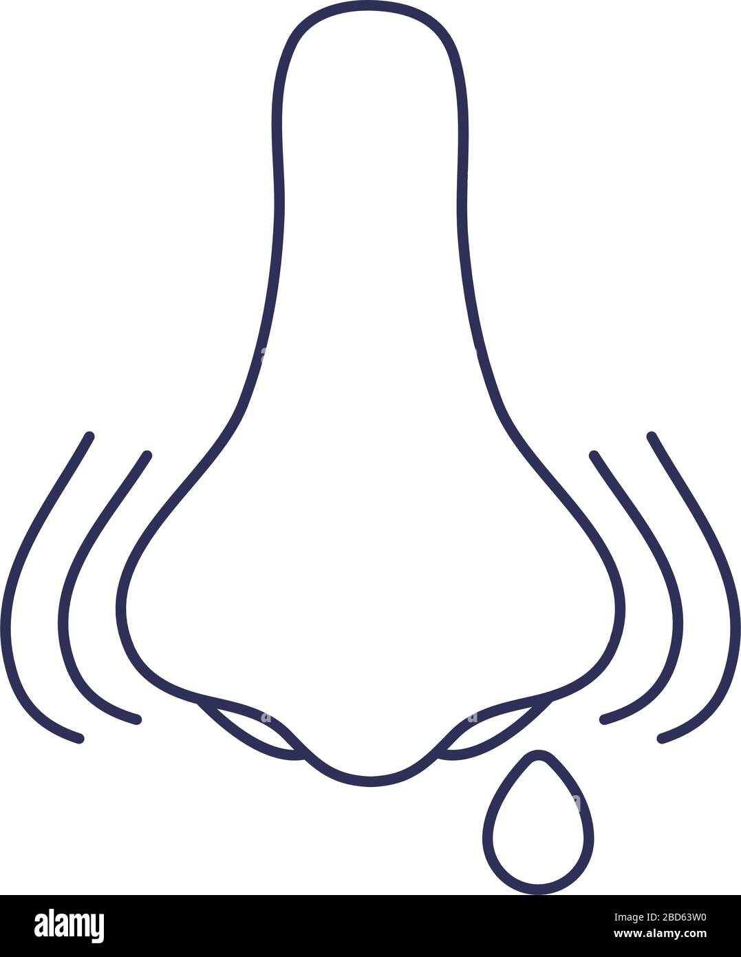 Mucus nasal Banque d'images vectorielles - Alamy