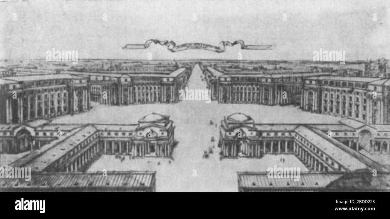'Île Golodai, plan d'Ivan Fomin; 1912; 1934 Concours ferroviaire, NKPS ...