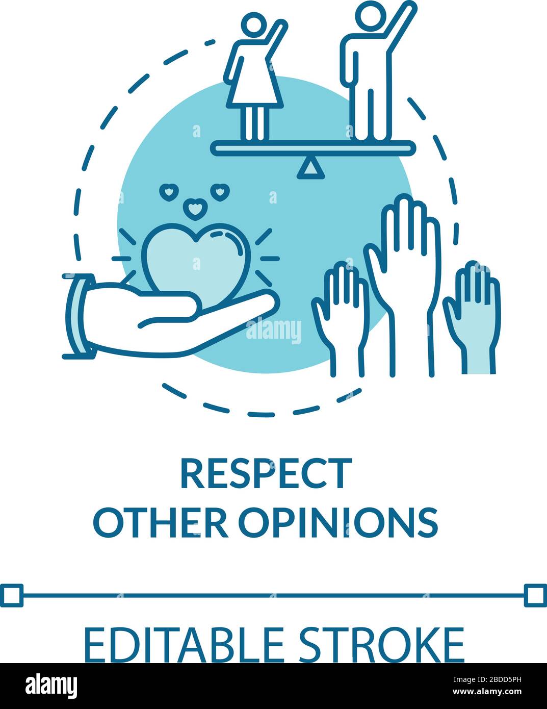 Respecter les autres Banque d'images détourées - Alamy