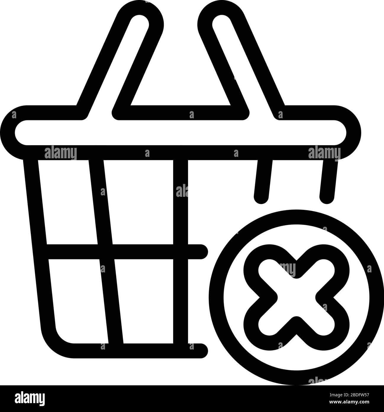 Interdit pictogramme magasin Banque d'image et photos - Alamy