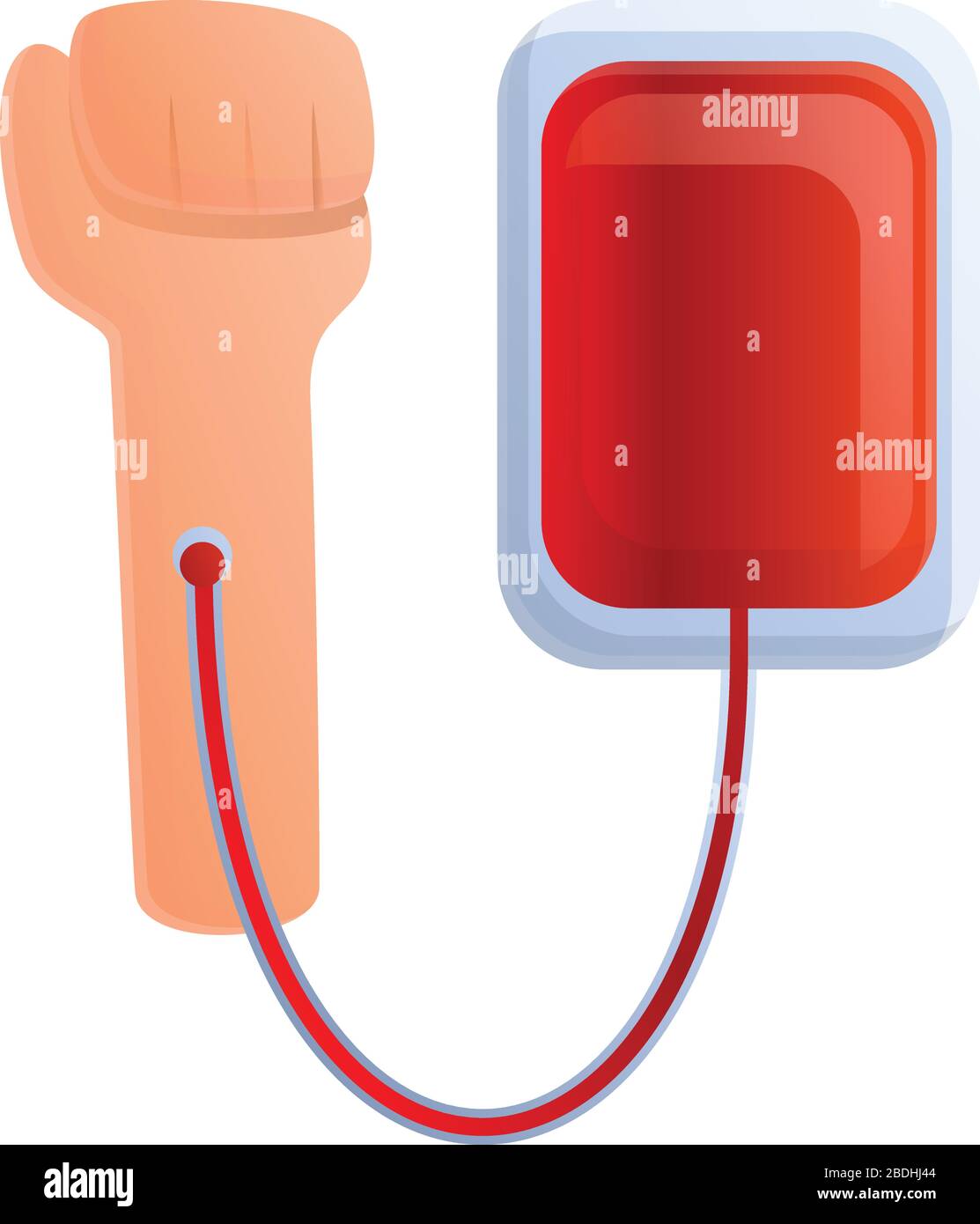 Icône de transfusion sanguine. Dessin animé d'une icône de vecteur de ...