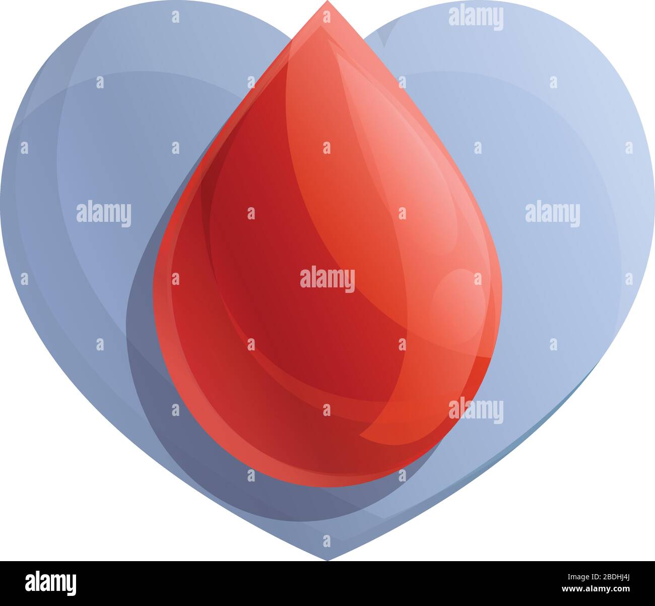 Icône transfusion sanguine. Dessin animé d'une icône de vecteur de ...