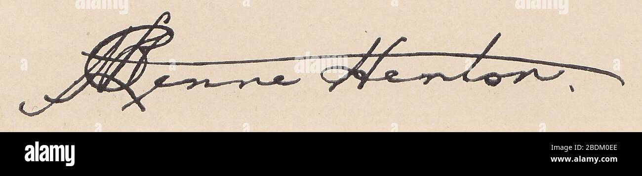 H signature Banque de photographies et d’images à haute résolution - Alamy