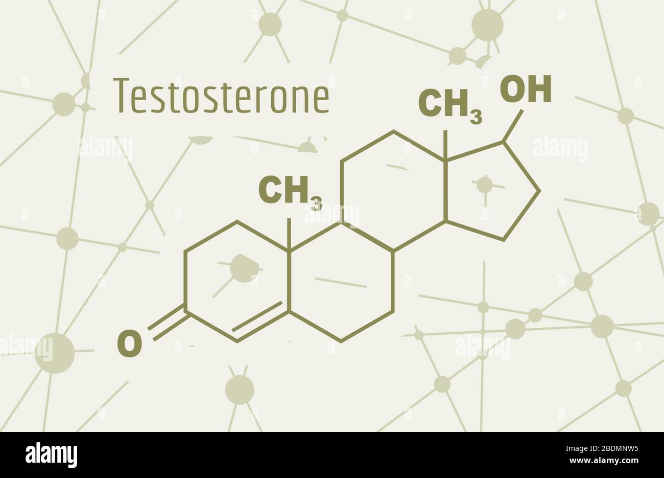 Testosterone Molecular Banque Dimages Vectorielles Alamy