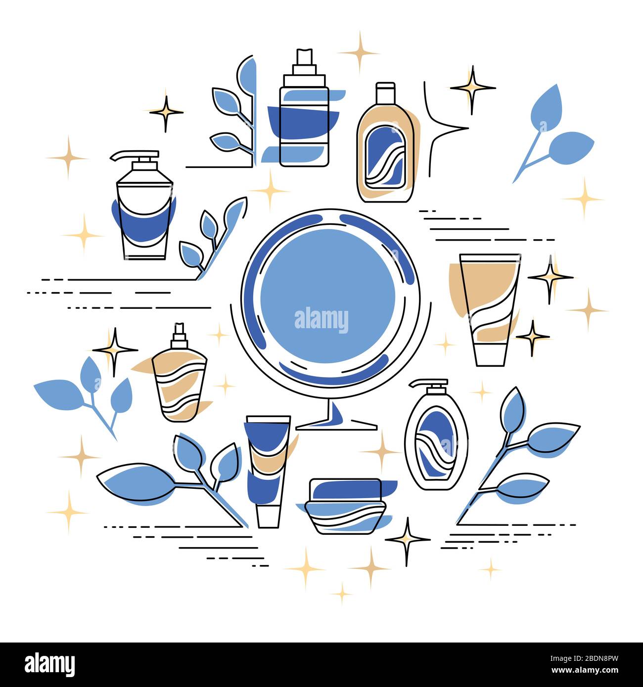 Symbole De Cosmétiques Isolé Sur Fond Blanc Banque De Photographies Et