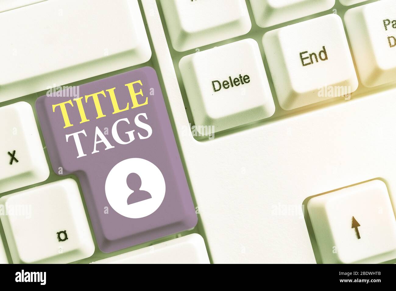 Écriture de texte écriture Etiquettes de titre. Photo conceptuelle l ...