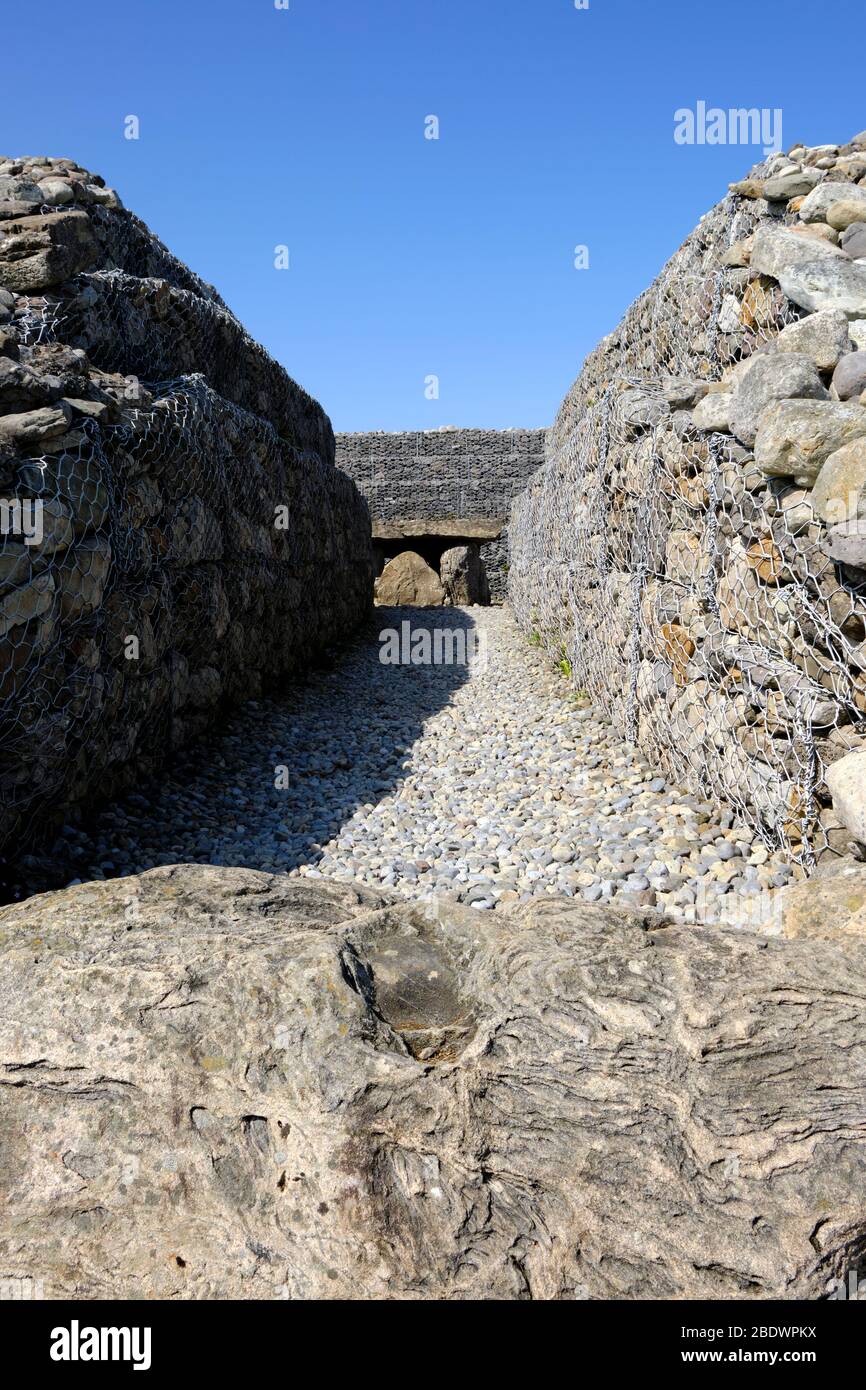 Tombe dans le cimetière mégalithique de Carrowmore, Comté Sligo ...