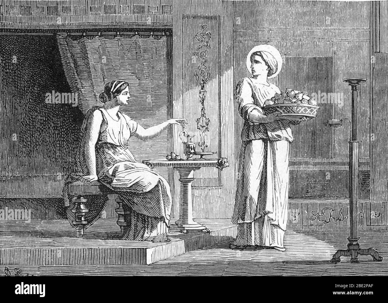 Représentation de Sainte Serapie (ou serapie) (2 ème siecle) et sa ...