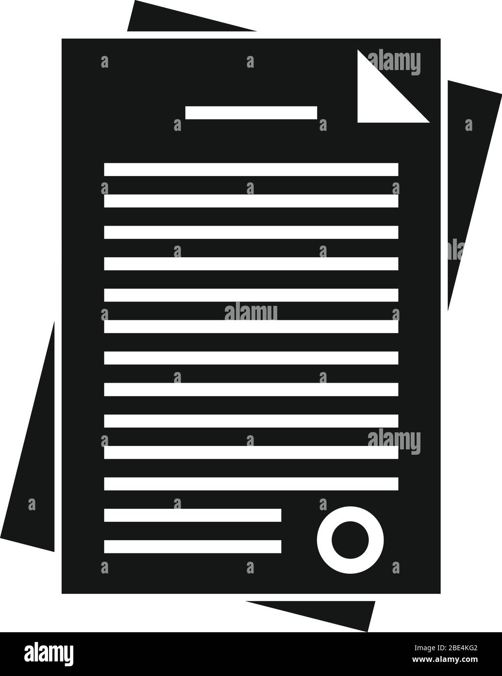 Icône documents de police. Illustration simple des documents de police ...