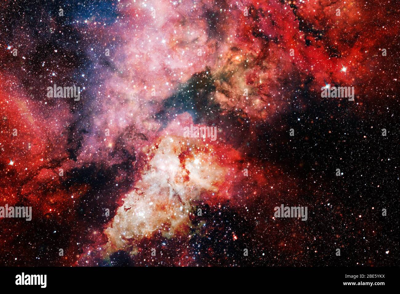 L'espace profond art. Starfield stardust, nébuleuse et Galaxie ...