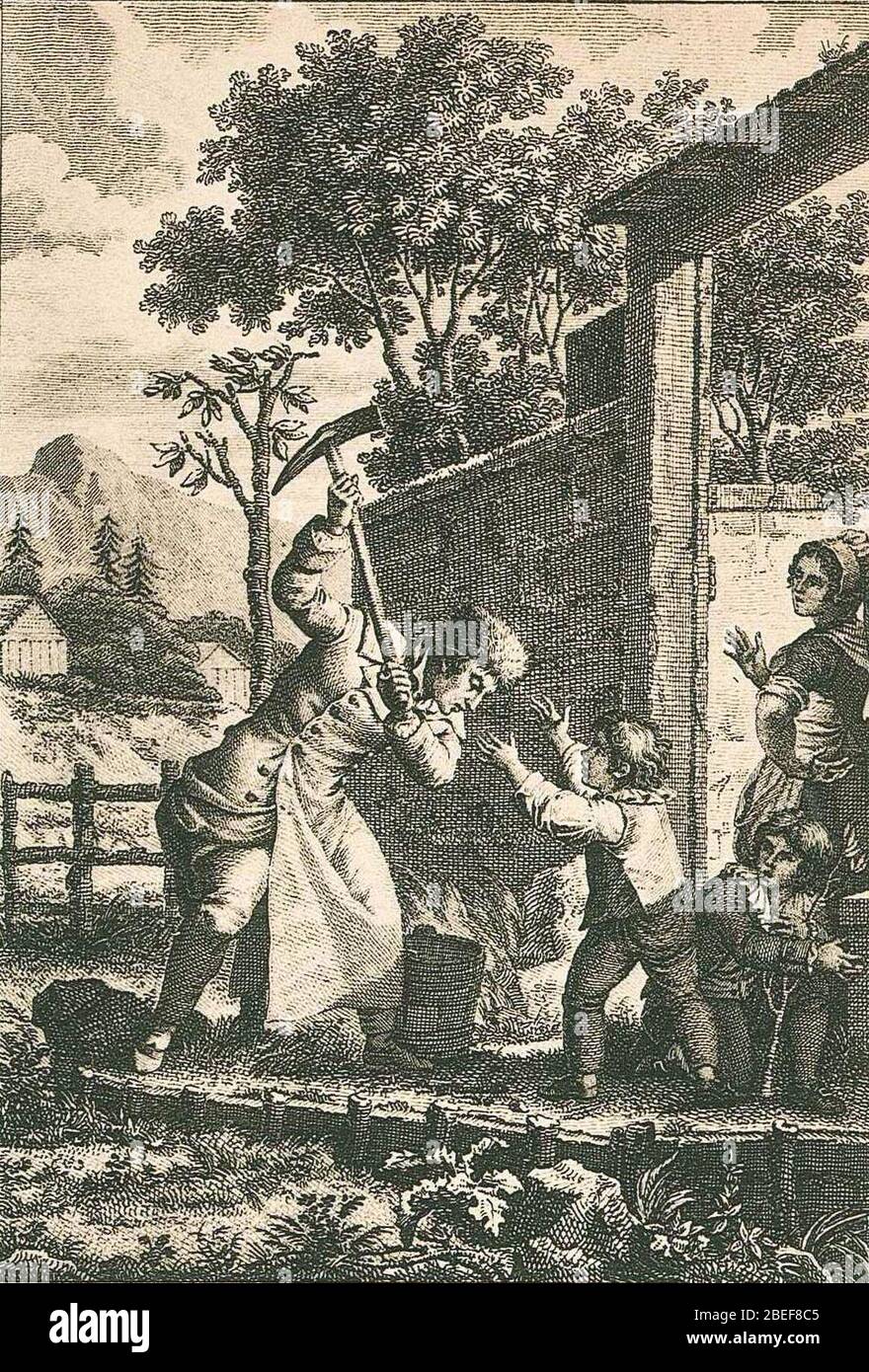 Haute-Savoie, Bossey-Jean-Jacques Rousseau chez le pasteur Lambercier ...