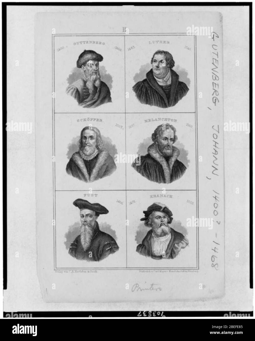 Johann gutenberg Banque de photographies et d’images à haute résolution ...