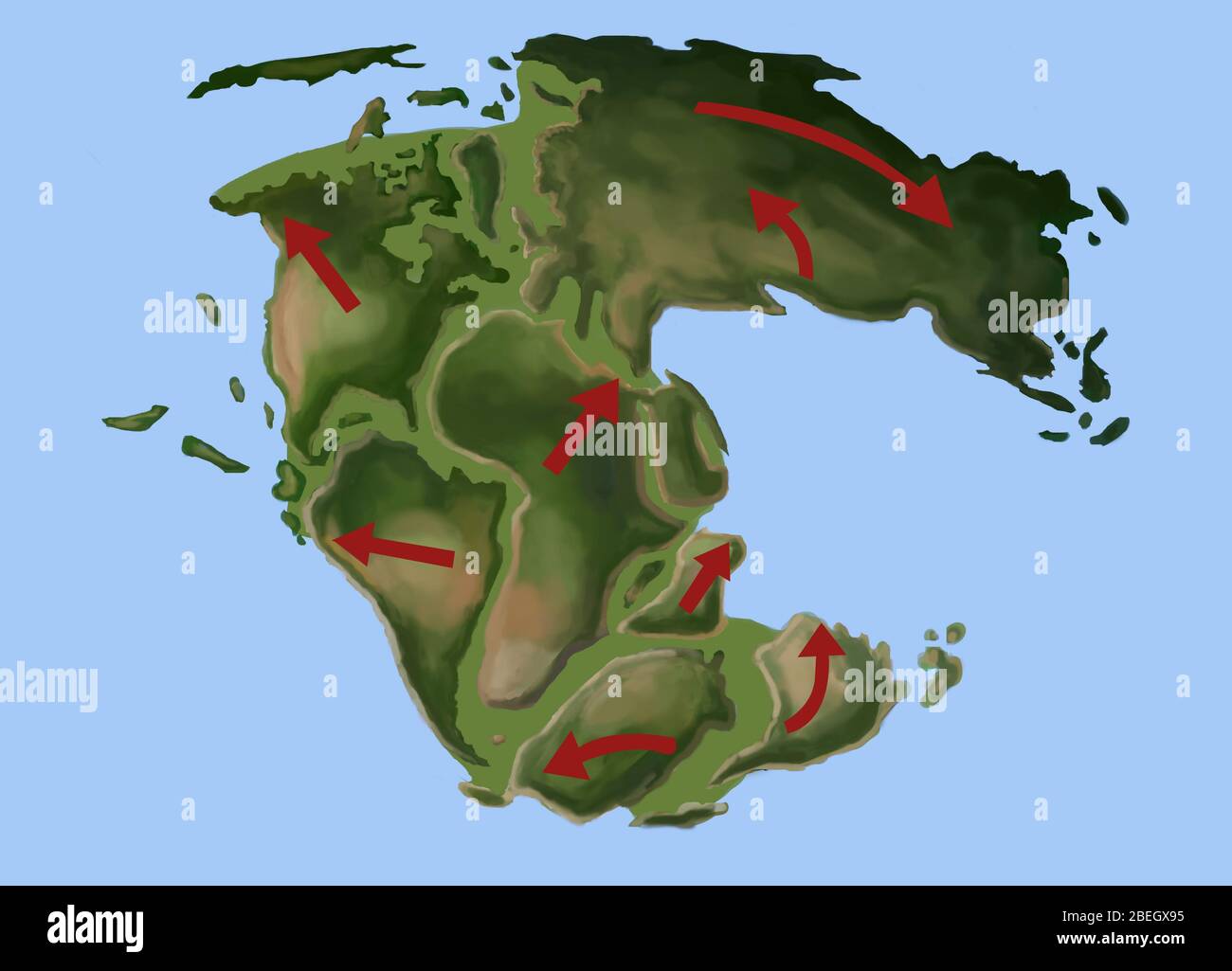 Supercontinent pangaea Banque de photographies et d’images à haute ...