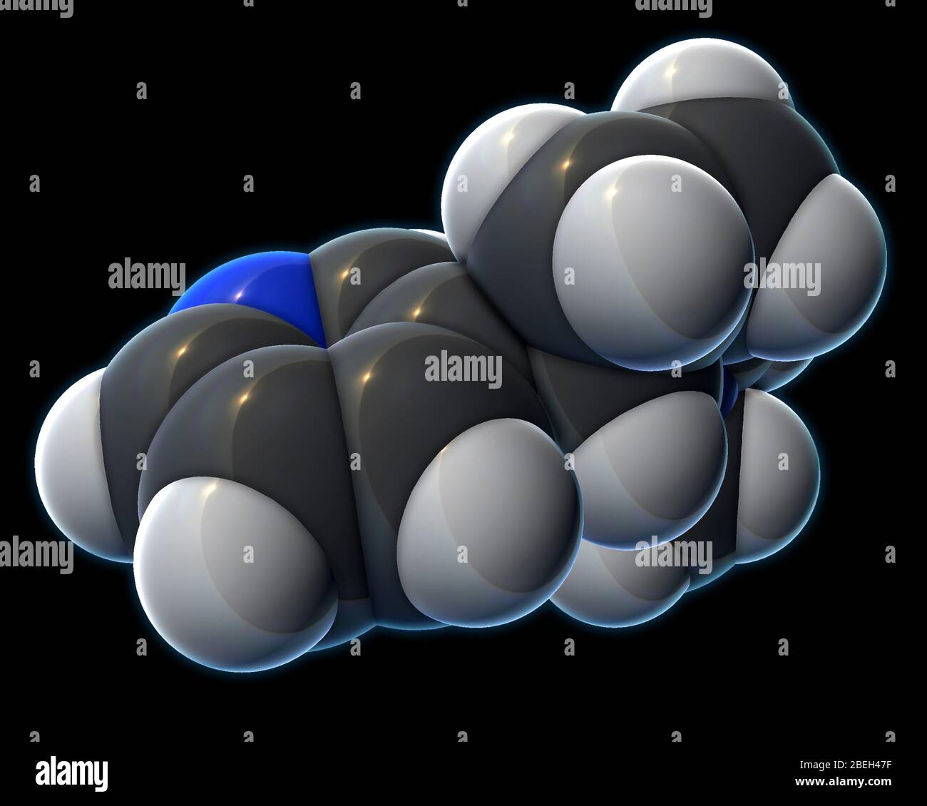 Nicotine 3d molecular model Banque de photographies et d’images à haute ...