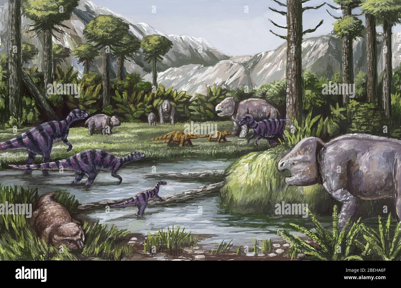 Triassic dinosaur Banque de photographies et d’images à haute résolution - Alamy