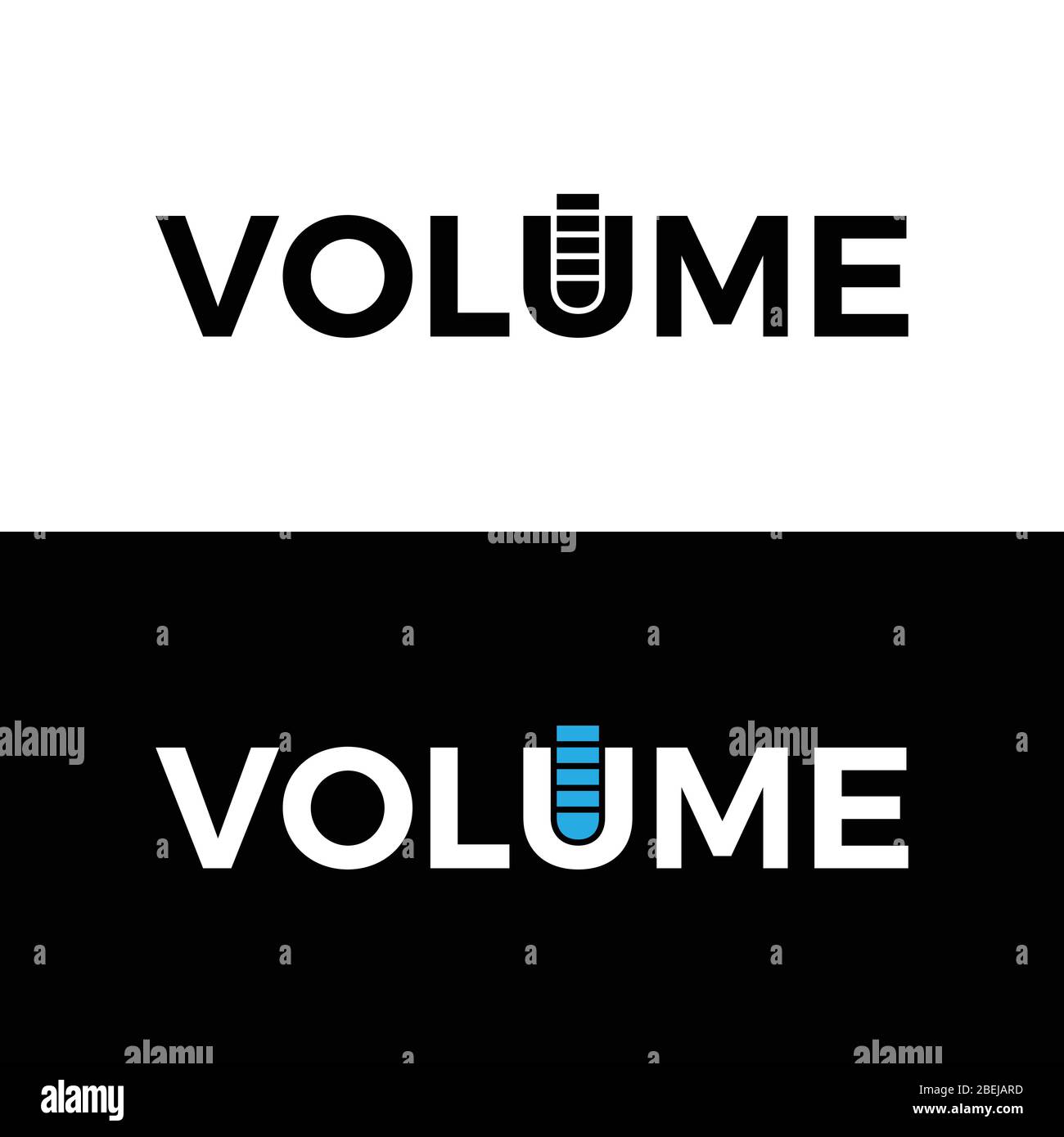 Letter logo volume icon design Banque d'images vectorielles - Alamy
