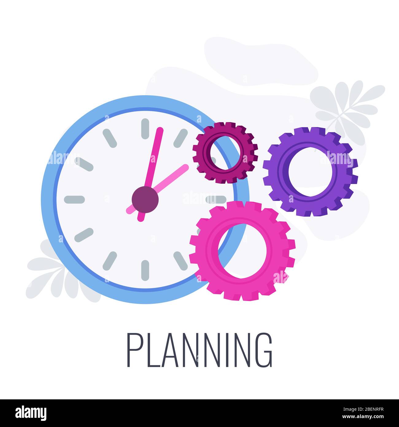 Pictogramme des infographies de la planification et de la gestion du ...
