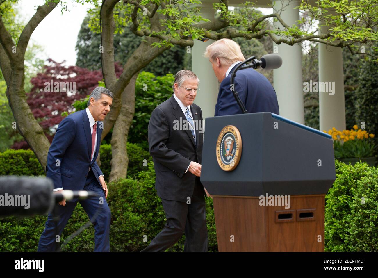 Washington, États-Unis d'Amérique. 14 avril 2020. Le président ...